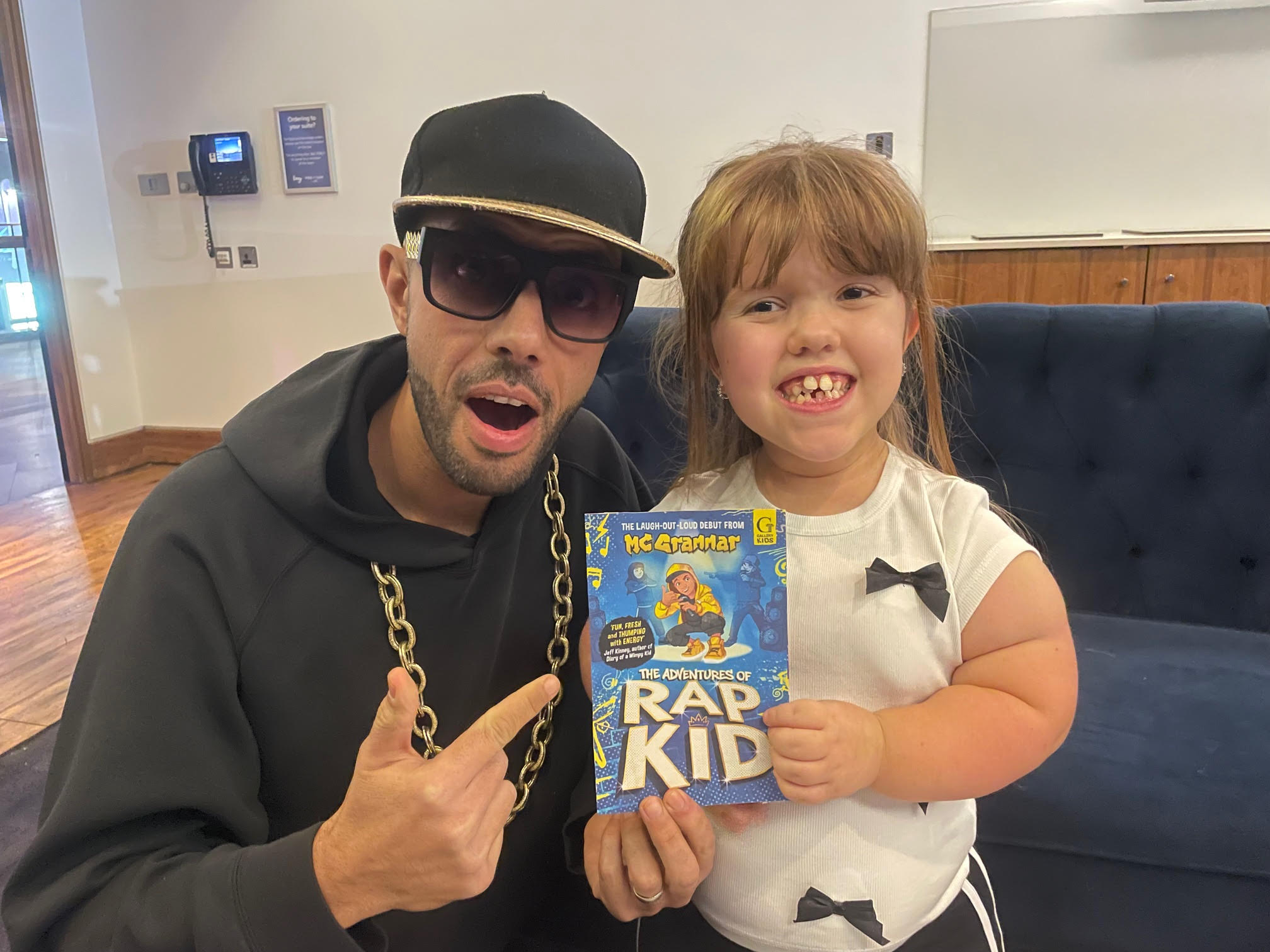 Em hangs out with her Rap Hero MC Grammar at the Young Voices 2025 ...